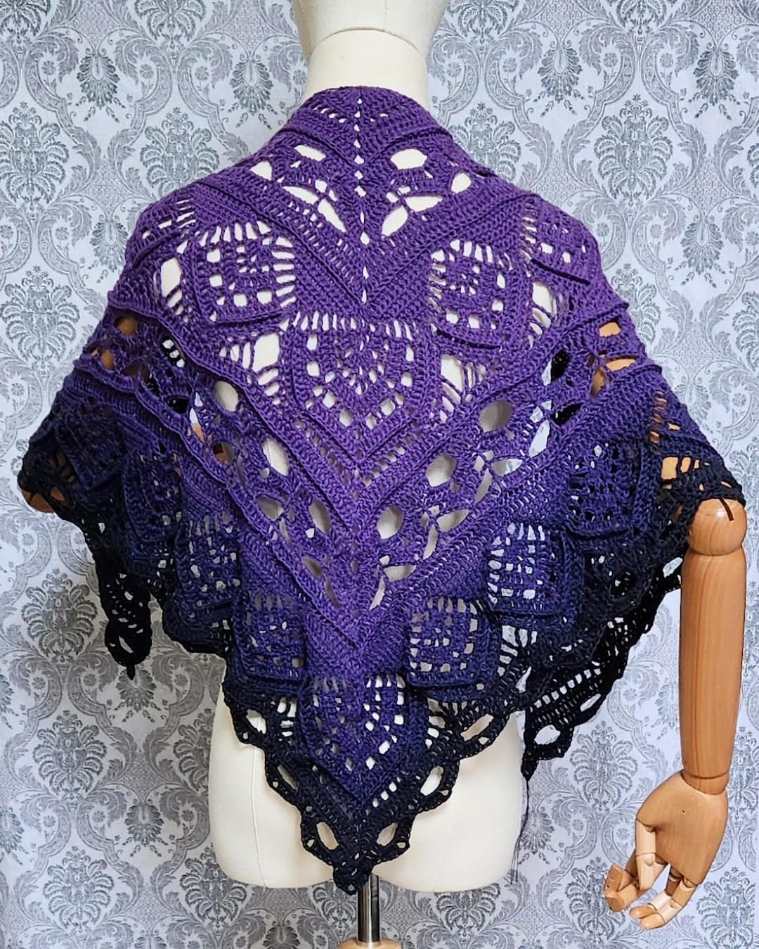 Gothic Wedding Shawl, Steampunk Capelet, Victorian Gothic Shawl ...
