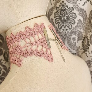 CROCHET PATTERN Victorian Gothic, Beaded Choker Pattern, Lace Choker ...