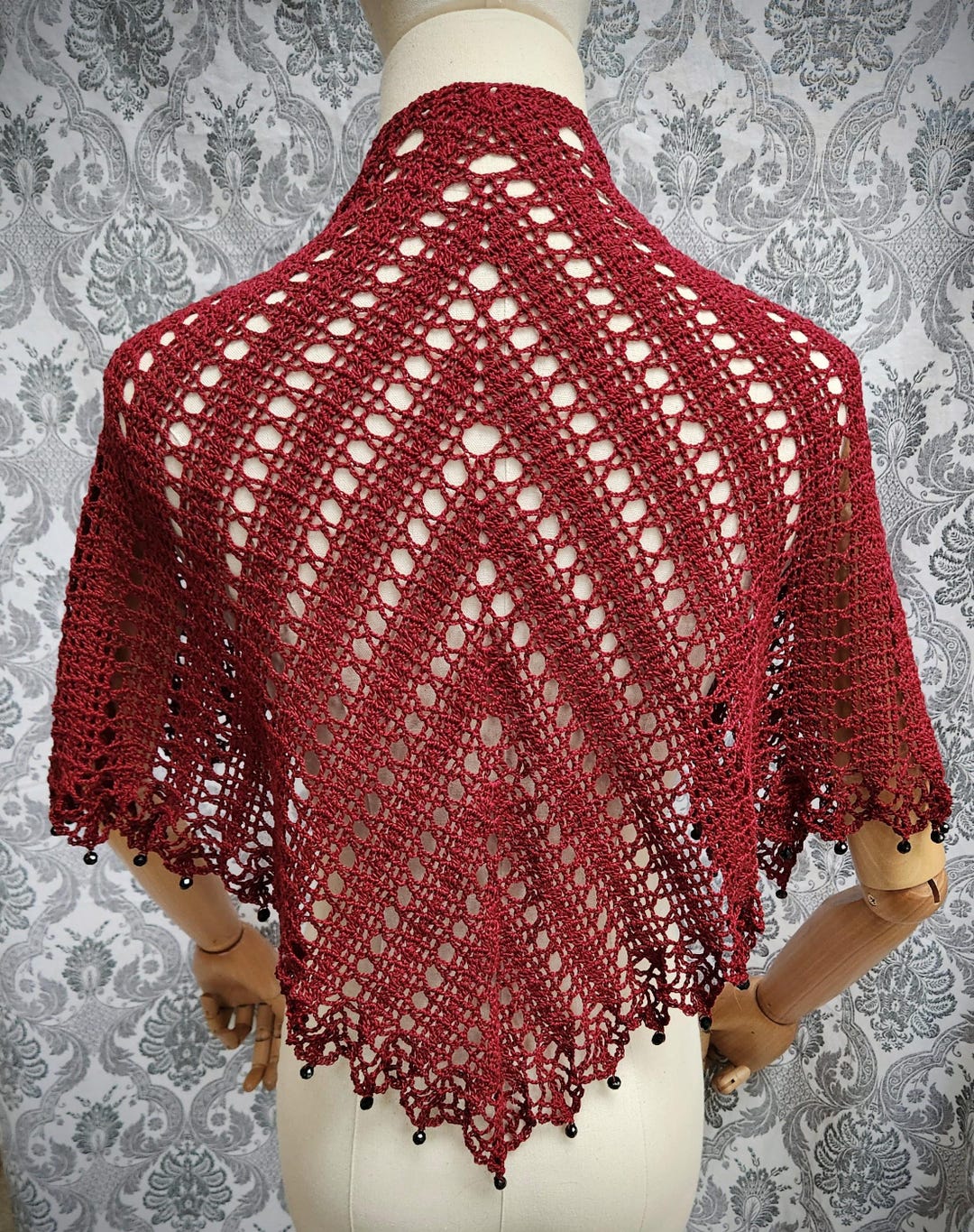 Gothic Wedding Shawl, Steampunk Capelet, Victorian Gothic Shawl ...