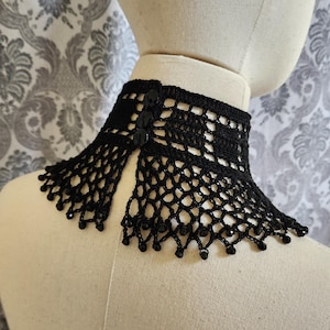 CROCHET PATTERN VICTORIAN Gothic, Beaded Choker Pattern, Flower Pattern ...