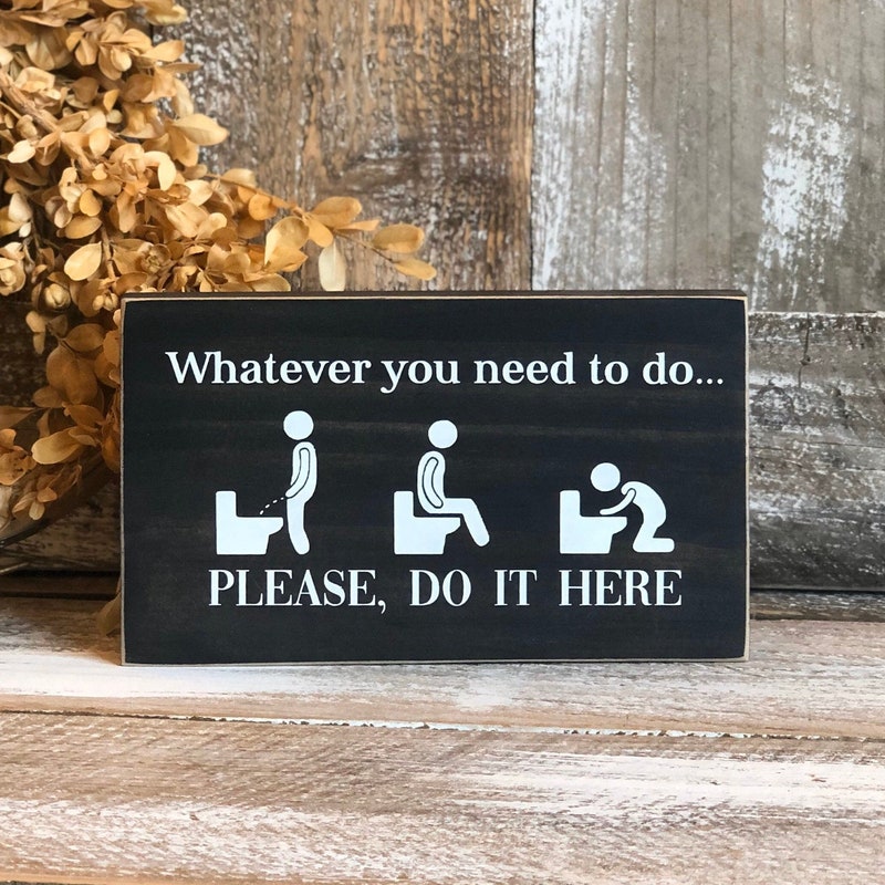 Bathroom Signs Do Not Poop - Etsy