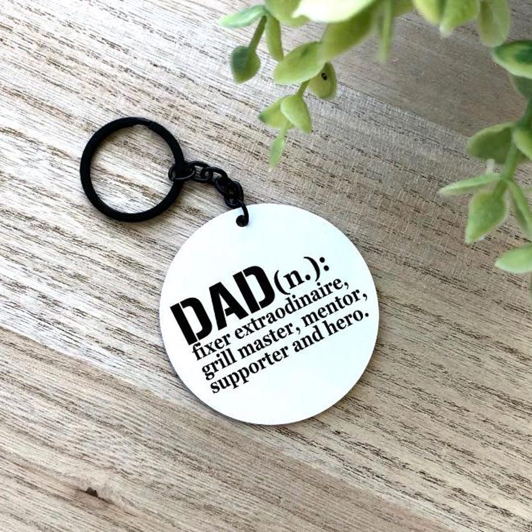 Dad Definition Aluminum Keychain, Dad Gift, Gift for Him - Etsy
