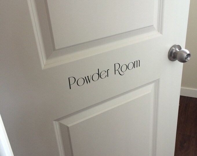 Removable Powder Room Door Decal: Paris Bathroom Decor (2"x11") - Etsy