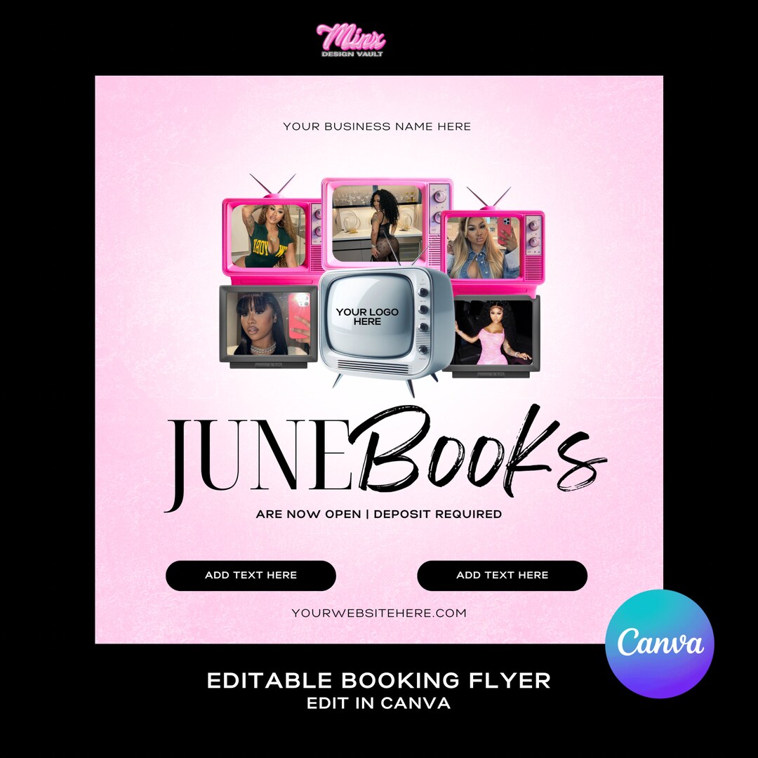Booking Flyer Template | Editable Template | Hair Flyer | Lash Flyer ...