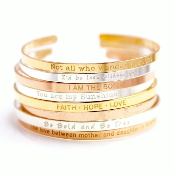 Inspirational Bangle - Etsy