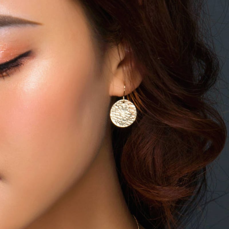 Large Disc Earrings - Etsy