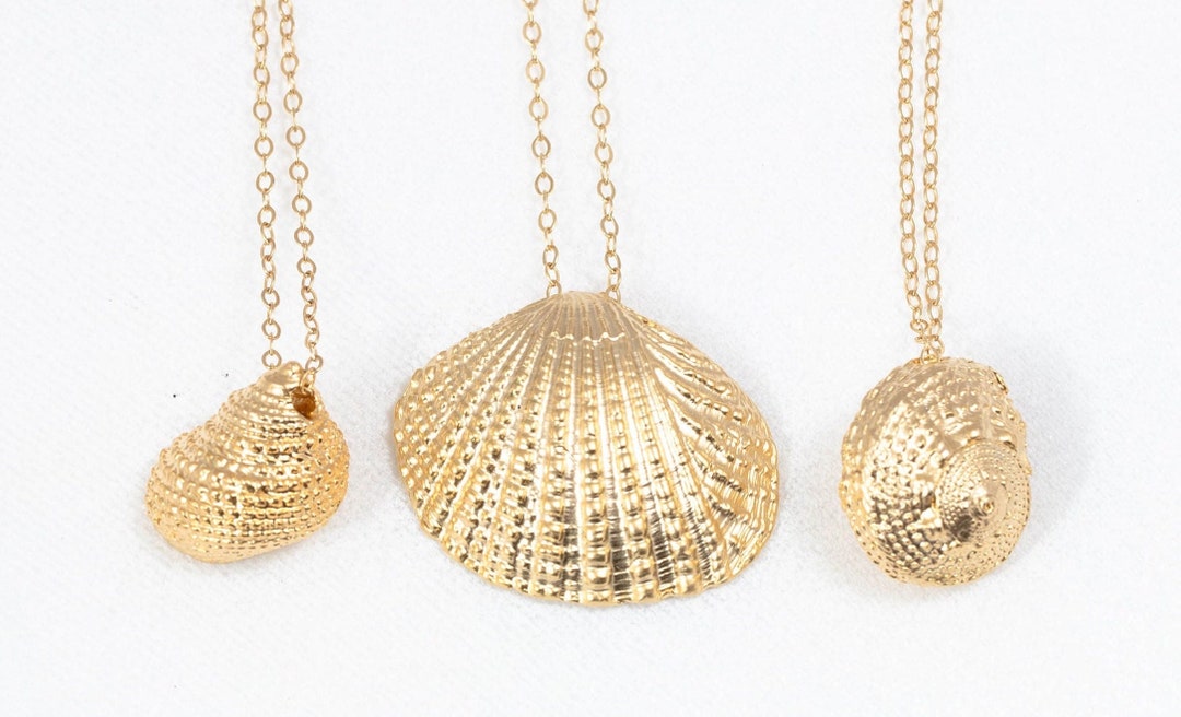 Gold Filled Dainty Shell Necklace Delicate Shell Necklace - Etsy