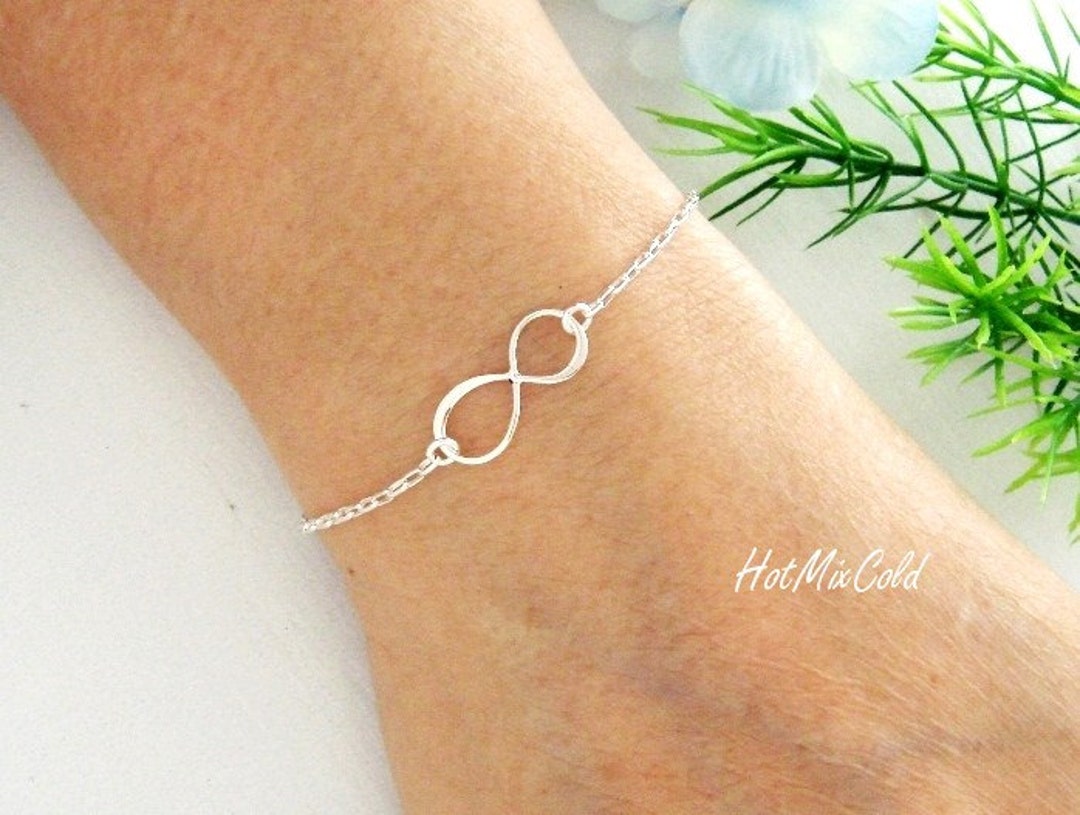 Infinity Bracelet, Silver Infinity Jewelry, ADJUSTABLE, Forever ...
