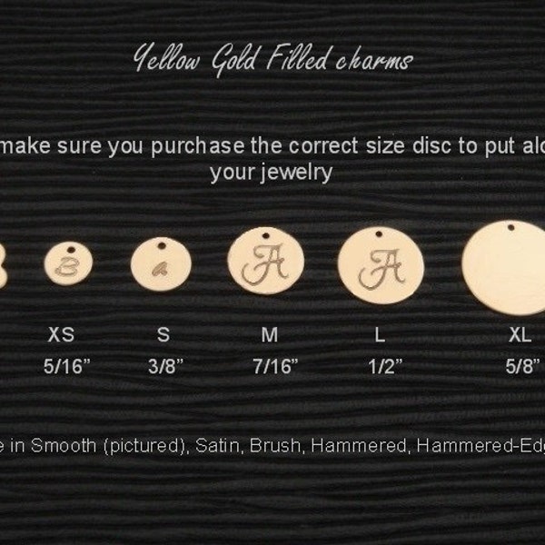 Round Initial Charm - Etsy