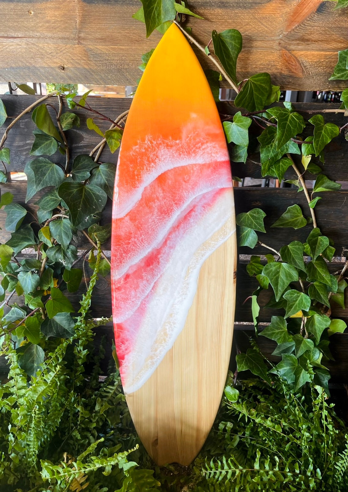 Resin Sunset Surfboard - Etsy
