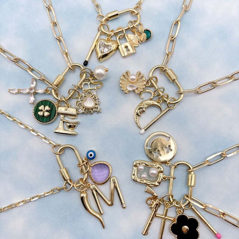 Charm Necklace - Etsy