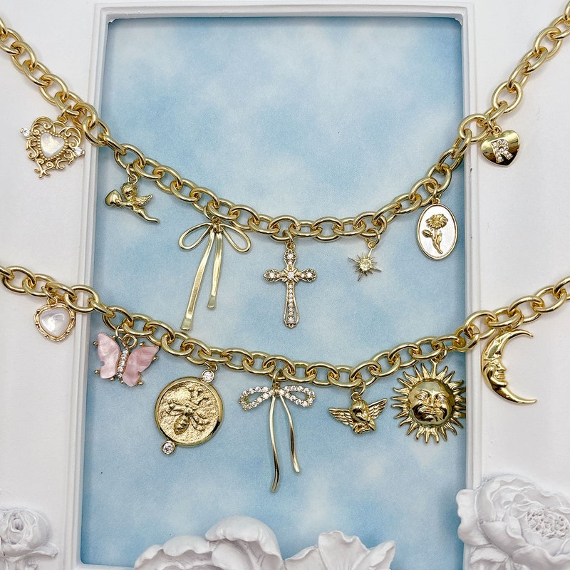 Charm Necklace - Etsy