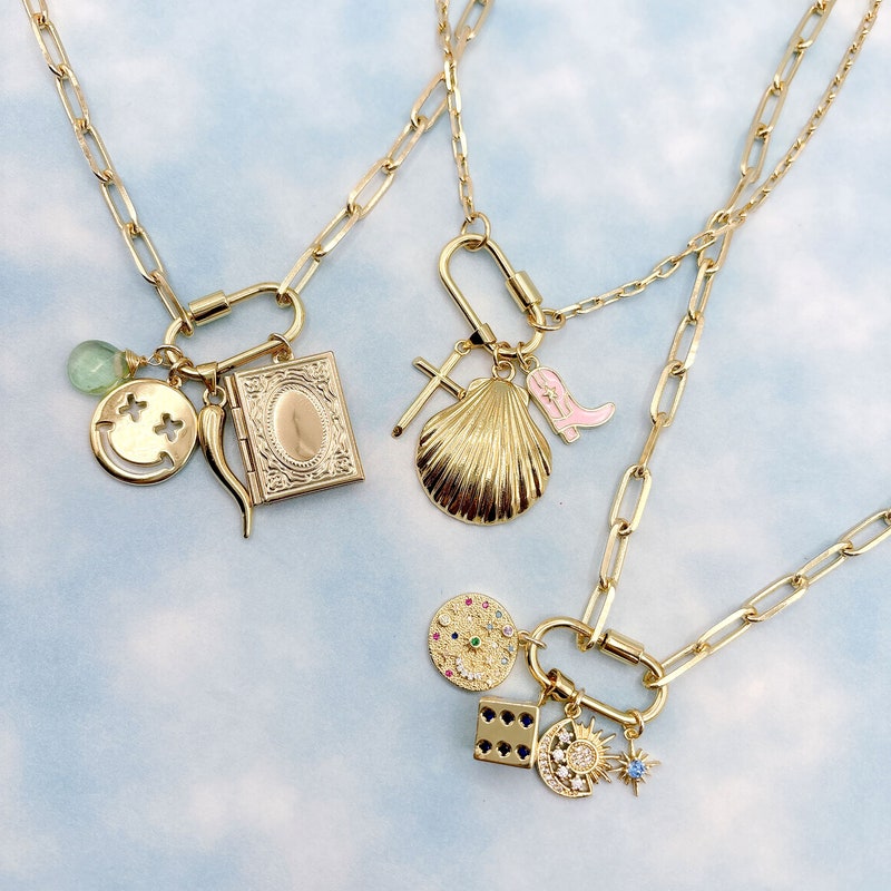 Charm Necklace - Etsy