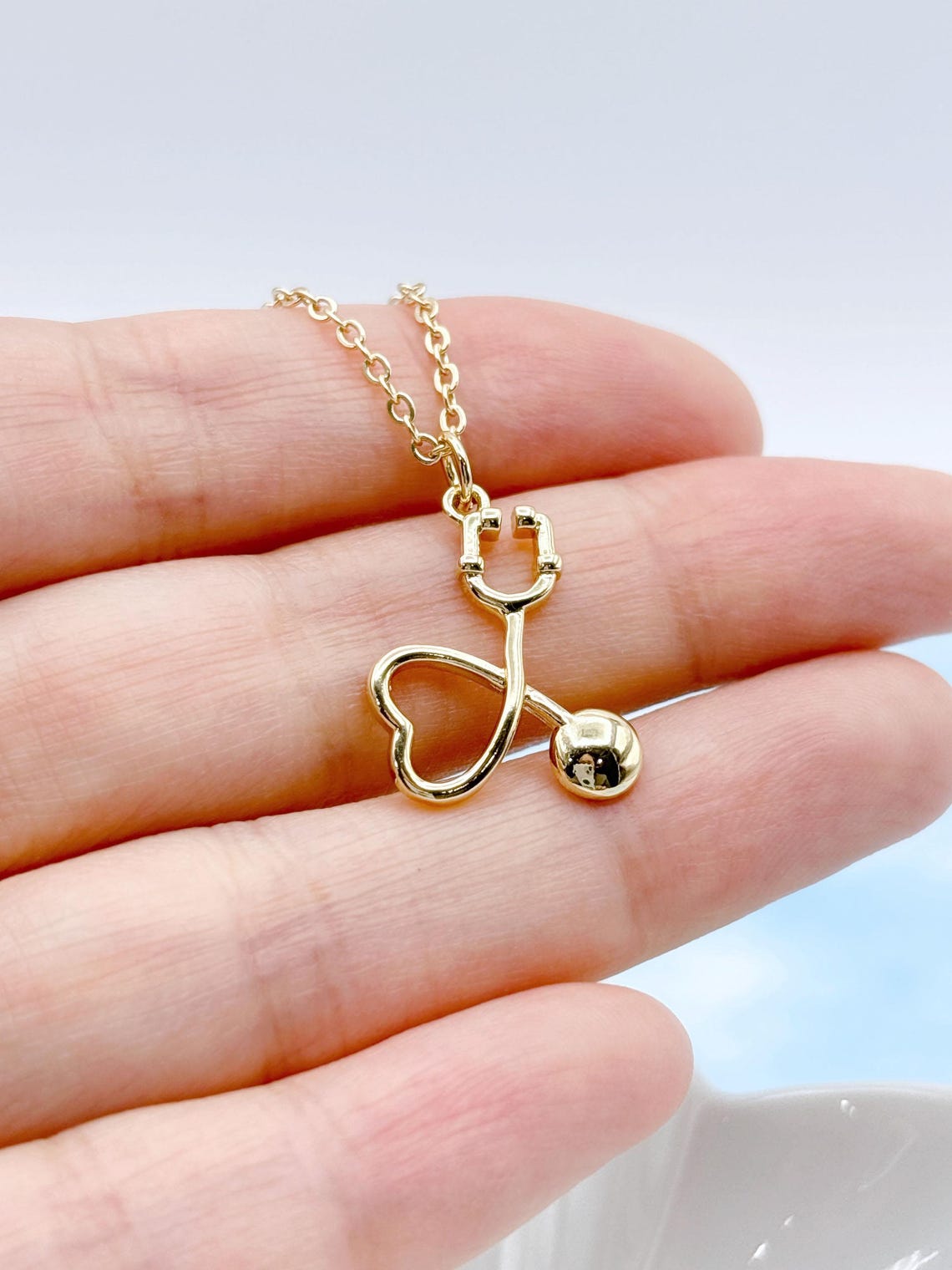 Stethoscope Pendant Necklace. Medical Jewelry. Doctor Gift. Nurse ...