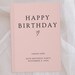Personalized Birthday Keepsake Journal, Milestone Happy Birthday Custom ...
