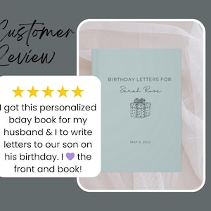 Personalized Birthday Keepsake Journal, Happy Birthday Custom Birthday ...