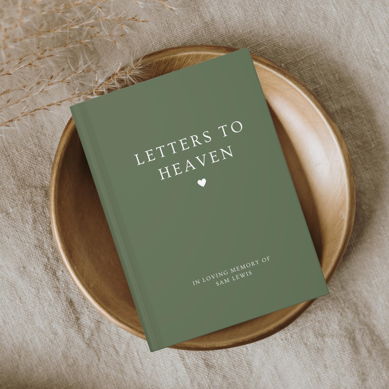 Custom Grief Journal Gift, Letters to Heaven Notebook, Sympathy Gift ...