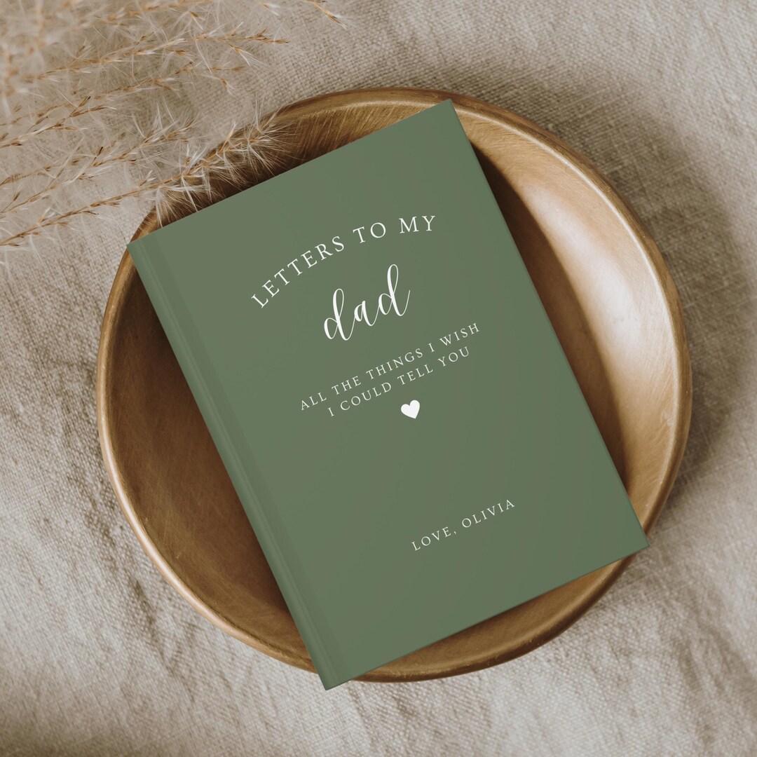 Letters to My Dad Grief Journal, Loss of Father Custom Notebook, Dad ...