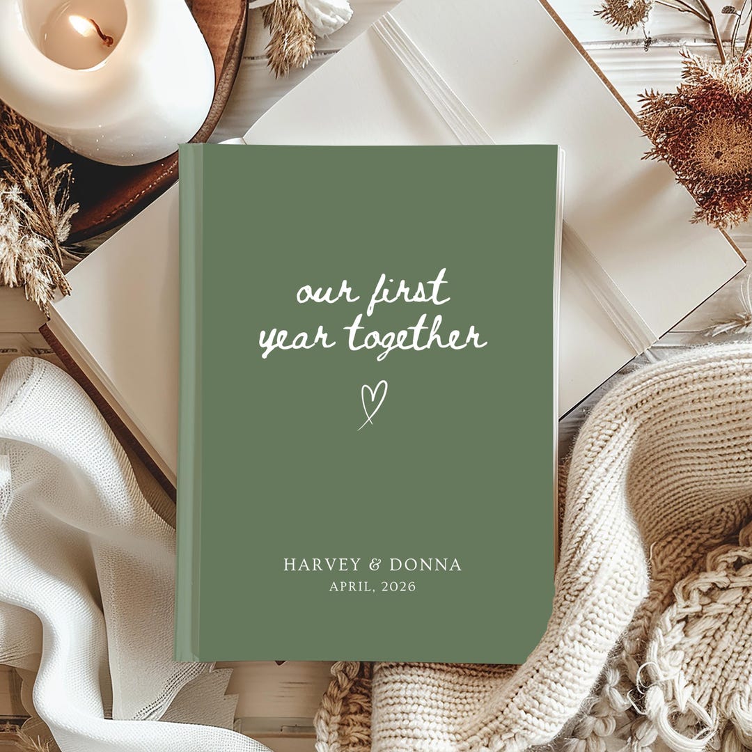 Our First Year Together Journal Custom Paper Anniversary Gift ...