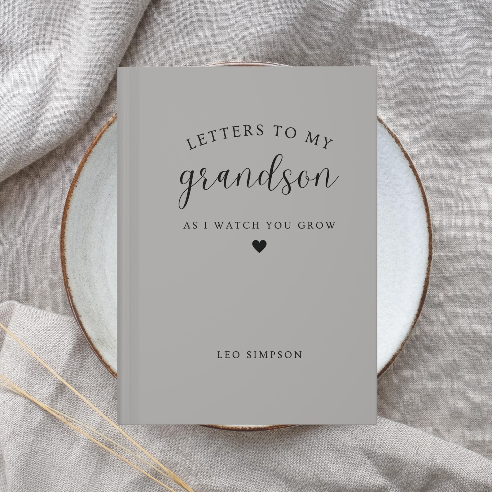 Custom Letters to My Grandson Notebook Dear Grandson Pregnancy ...