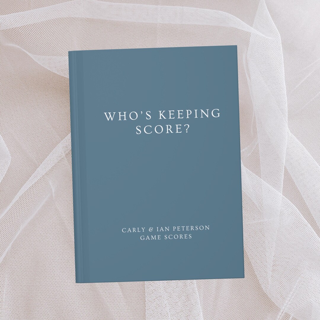 Personalized Games Night Score Book, Couples Board Game Scores, Custom ...