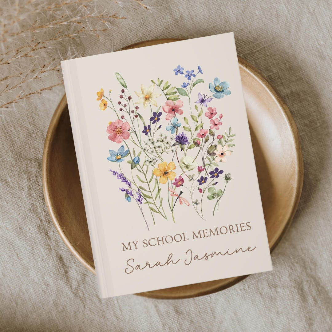 Personalized School Memory Book, My School Years Keepsake Journal ...