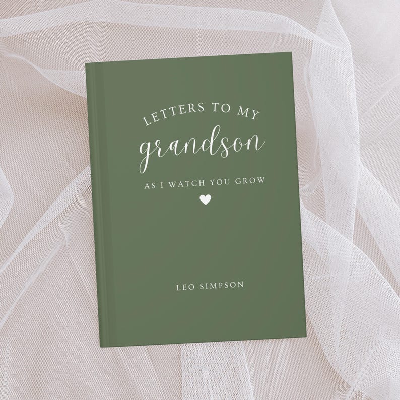Custom Letters to My Grandson Notebook Dear Grandson Pregnancy ...