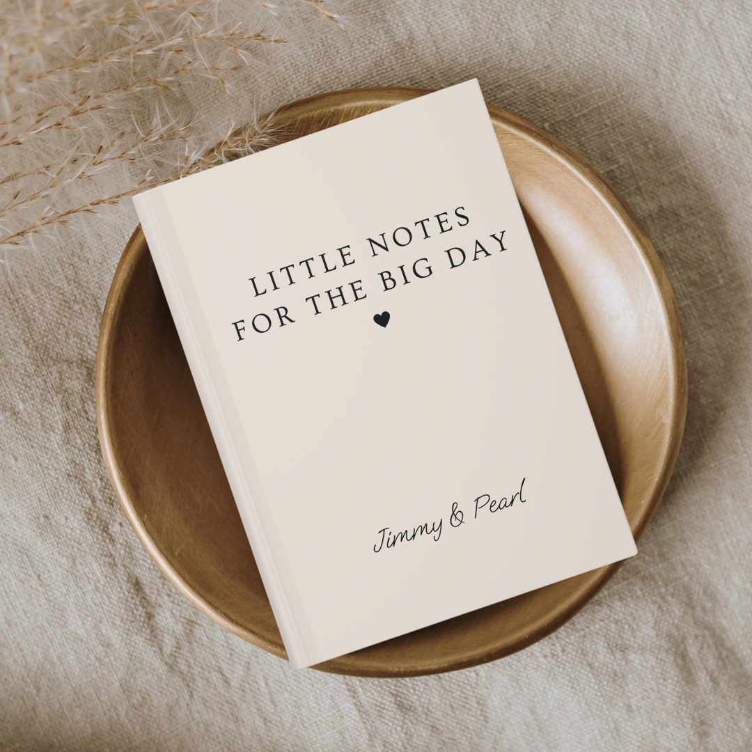 Personalized Engagement Journal, Wedding Journal, Little Notes for the ...