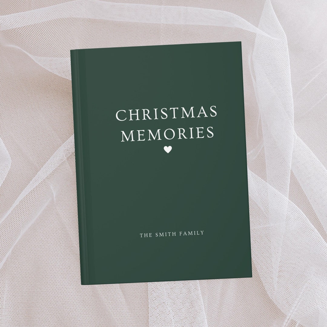 Christmas Memory Custom Book, Family Tradition Christmas Journal Family ...