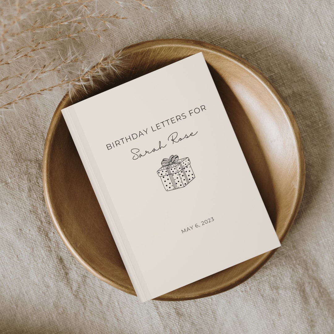 Personalized Birthday Keepsake Journal, Custom Birthday Memory Book ...