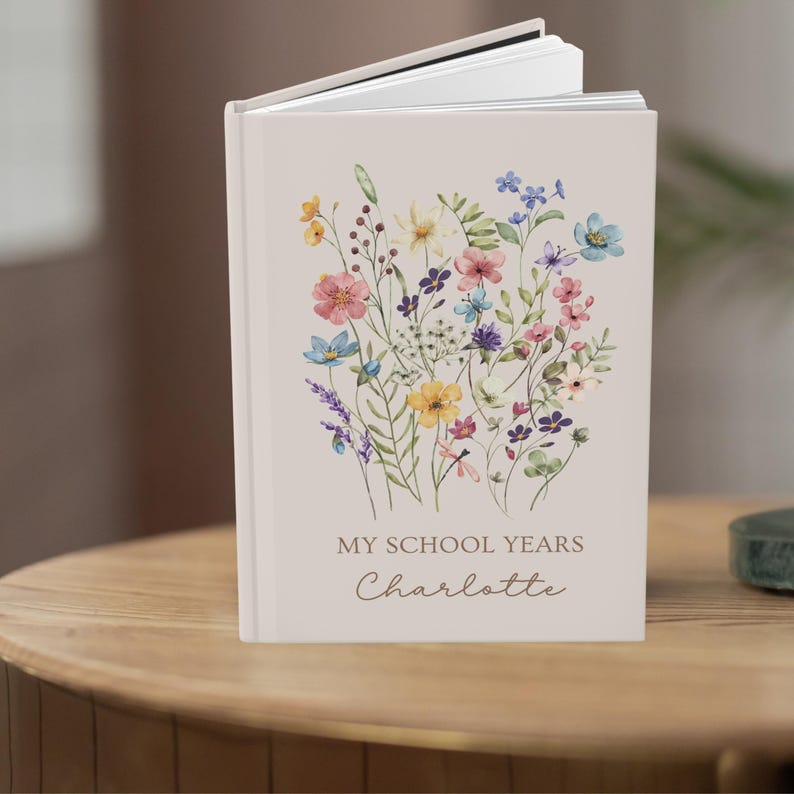 Personalized School Memory Book, My School Years Keepsake Journal ...