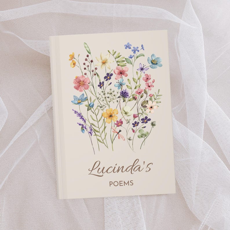 Personalized Poetry Journal Custom Poem Book, Writer Gifts, Poetry ...