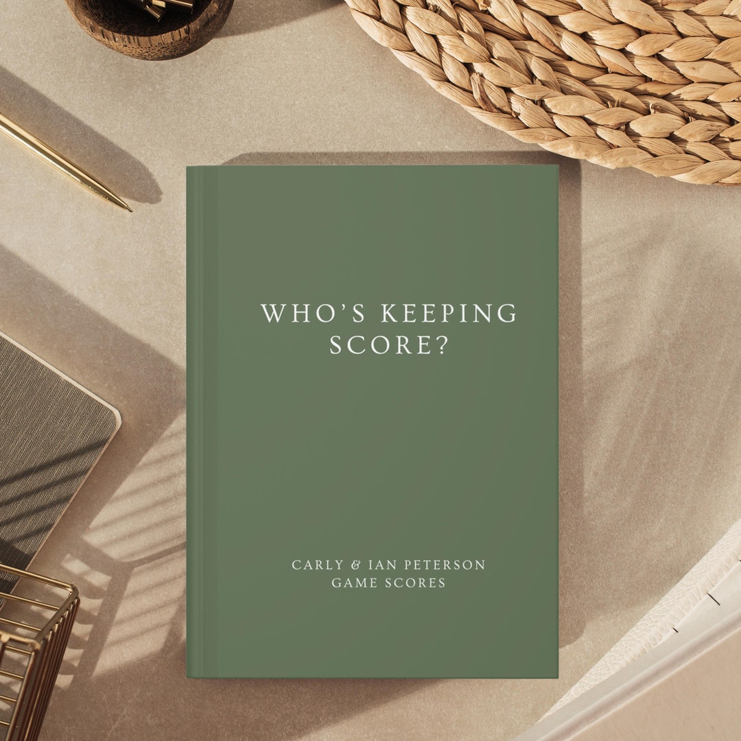 Personalized Games Night Score Book, Couples Board Game Scores, Custom ...