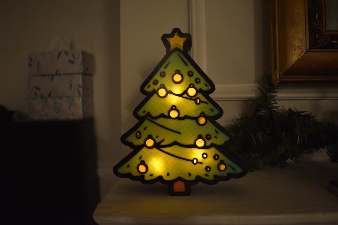 Lighted Christmas Tree Figure 3D Print - Etsy