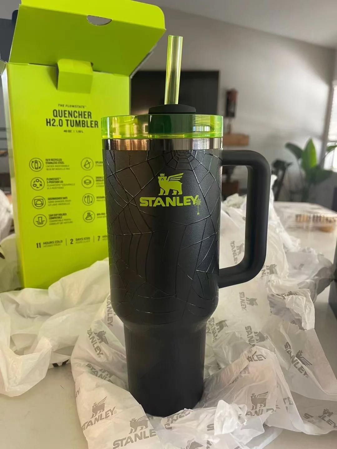 Customizable Black Spider Web Stanley 40oz Cup/personalized Water ...