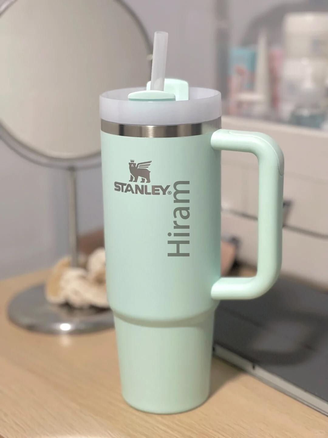 Customizable You Name Mint Stanley 40oz Cup/fall Refresh Quencher Cup ...