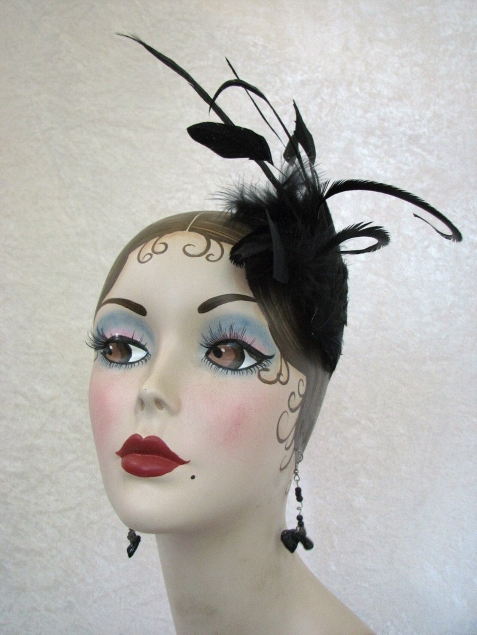 Art Deco Fascinator Feather Fascinator Hat - Etsy