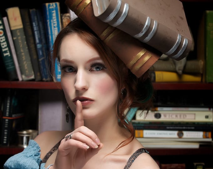 Costume Hat Books Librarian Costume RESERVED for Mel Only - Etsy