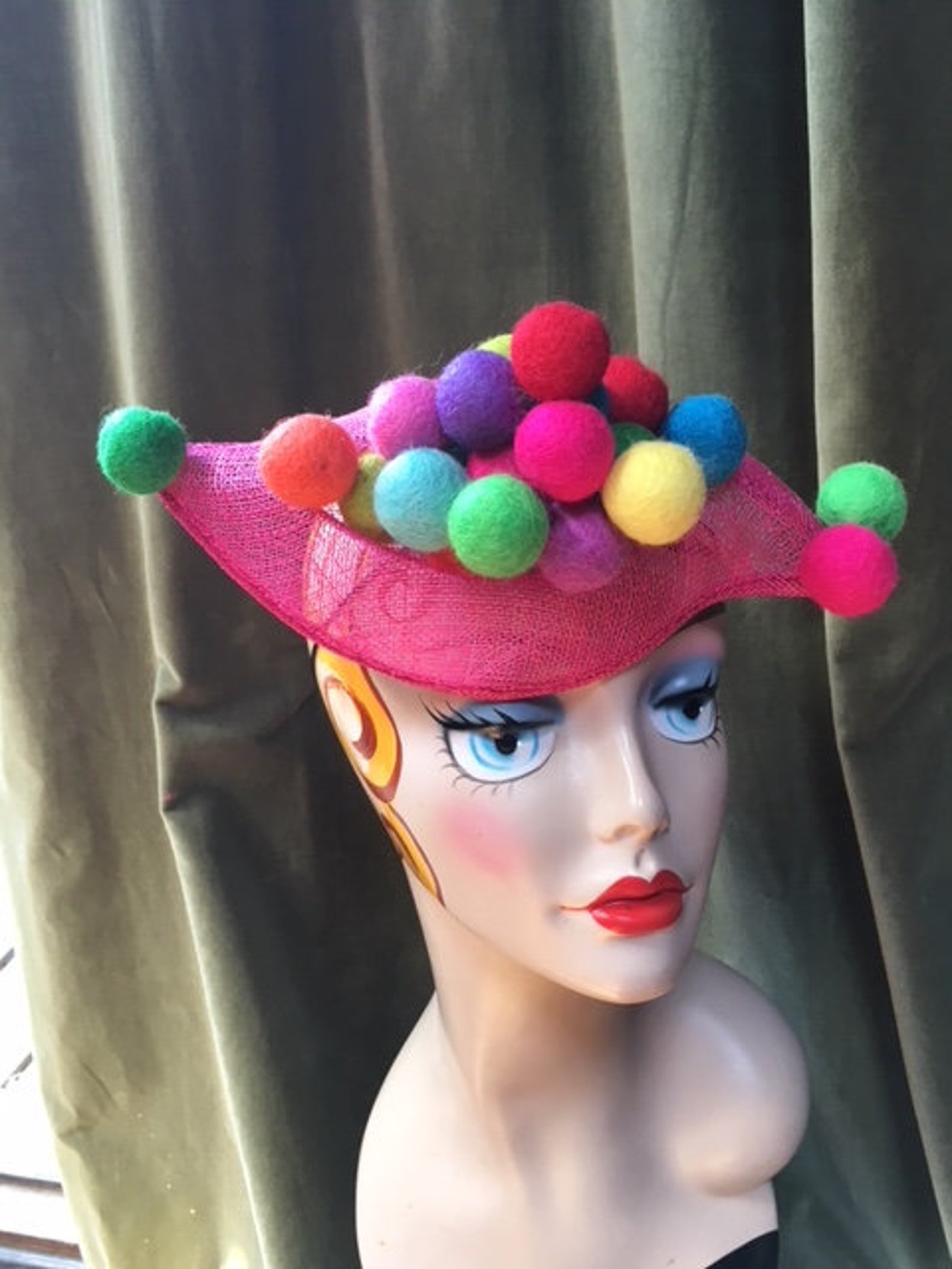 Judy Jetson/fascinator/hot Pink Hat/hatinator/mini Hat/percher Hat ...