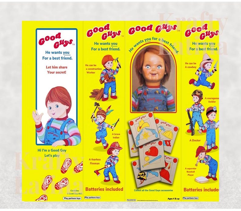 Chucky Toy Box Tumbler Wrap PNG, Good Guys Doll Box , Horror Movie, - Etsy