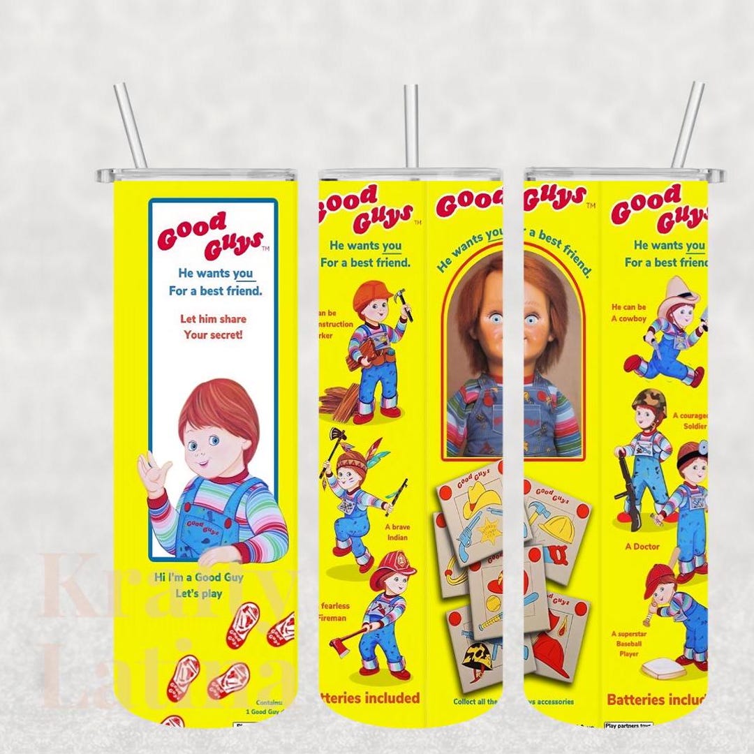Chucky Toy Box Tumbler Wrap PNG, Good Guys Doll Box , Horror Movie, - Etsy