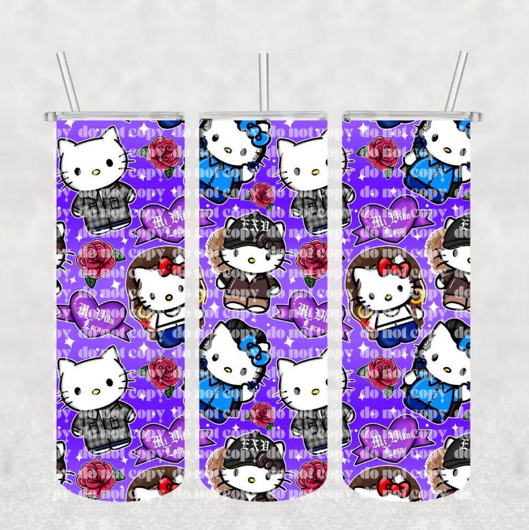 Mi Vida Loca Kitty 20oz Tumbler, My Crazy Life Kitty Tumbler, Vida Loca ...
