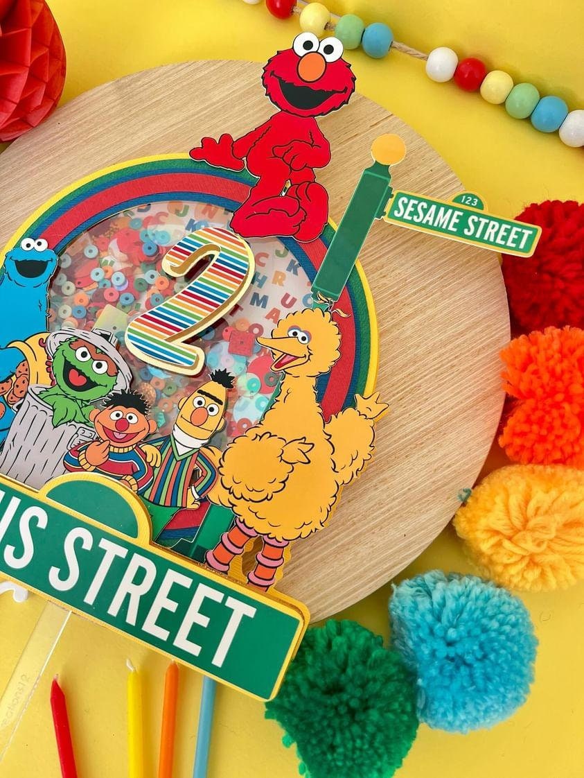 Sesame Street Cake Topper Shaker Sesame Street Party Sesame Street ...