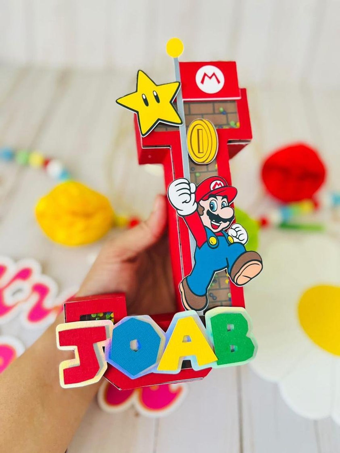 Mario Bros Letter 3D Mario Bros Party Mario Bros Birthday - Etsy