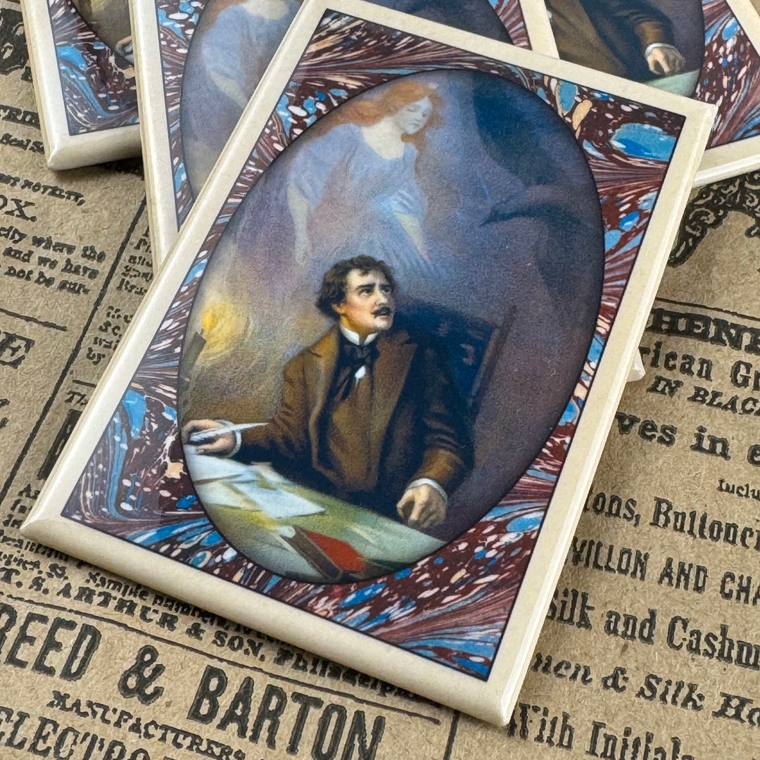 Edgar Allan Poe “the Raven” Gothic Kitchen Refrigerator Magnet - Etsy