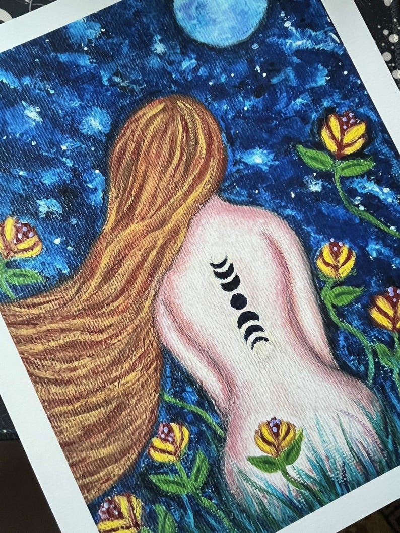 Embrace Your Magic Lunar Goddess 8x10 Giclee Art Print, Goddess Art ...