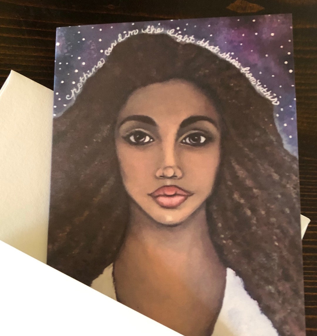 Protection Goddess Note Card, 5 X 7 Card, Art Card, Greeting Card ...