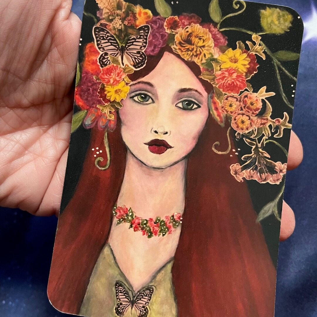 Flower Goddess Art Magnet - Etsy