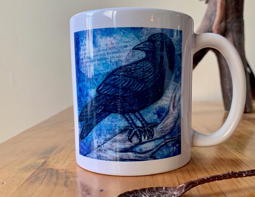 Ceramic Crow Mug, Crow Art, Crow Print, Bird Lovers Gift, Tea Mug - Etsy
