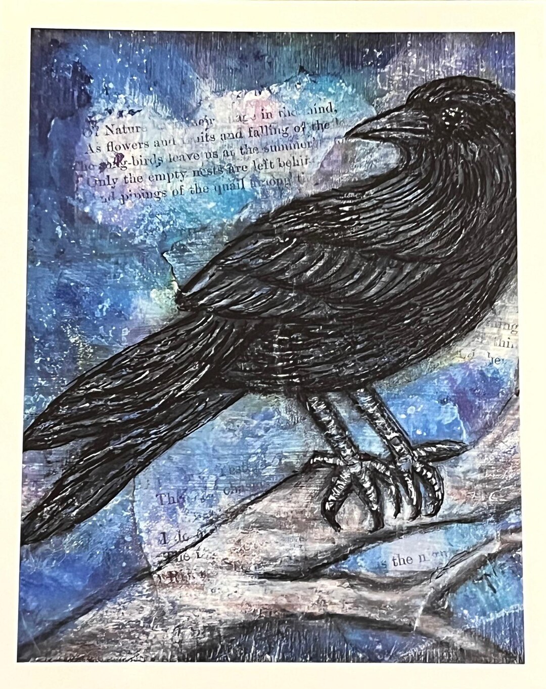 Magical Crow Giclee Art Print, 8 X 10 Print, Gift for Crow Lovers, Wall ...